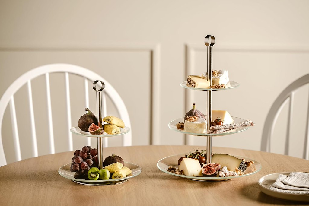 ETAŽER STAKLENI 2sprata – Elegant Cake Stand