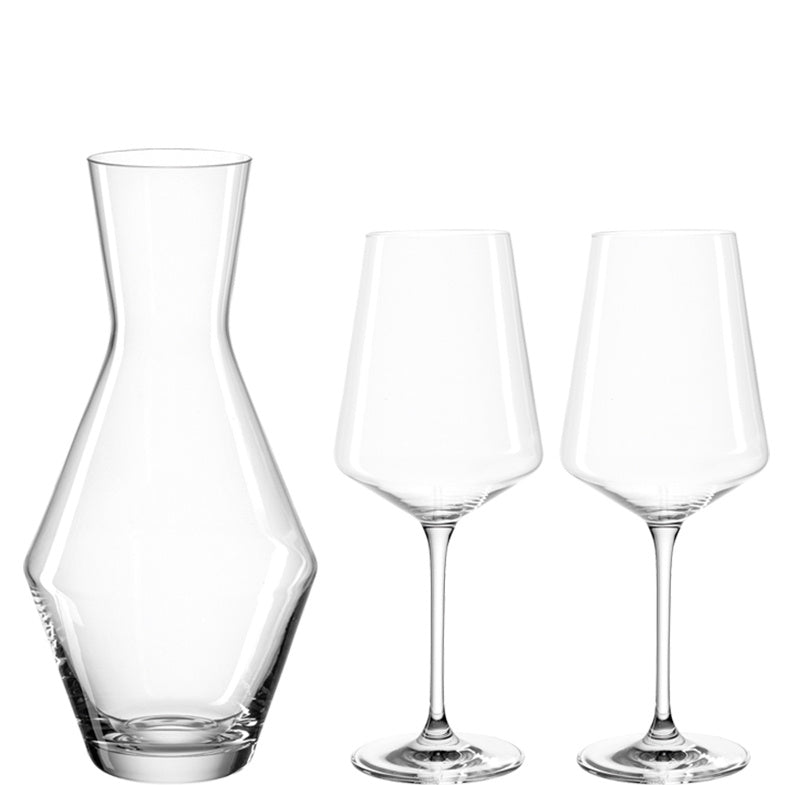SET ZA VINO-DEKANTER/2 ČAŠE – GB/3pcs.Wine set Puccini