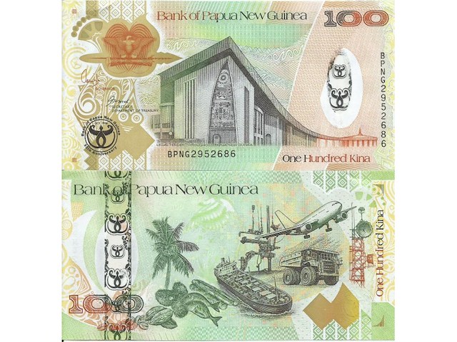 Papua New Guinea 100 kina 2008. UNC