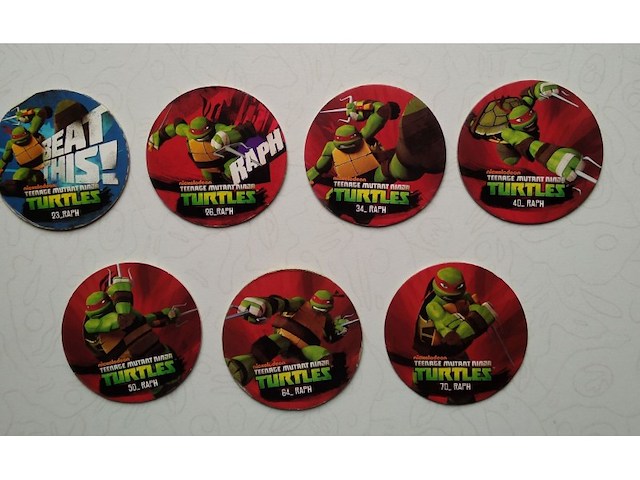 (CH) Chipicao tokeni Nindža kornjače TMNT Raph 7 komada