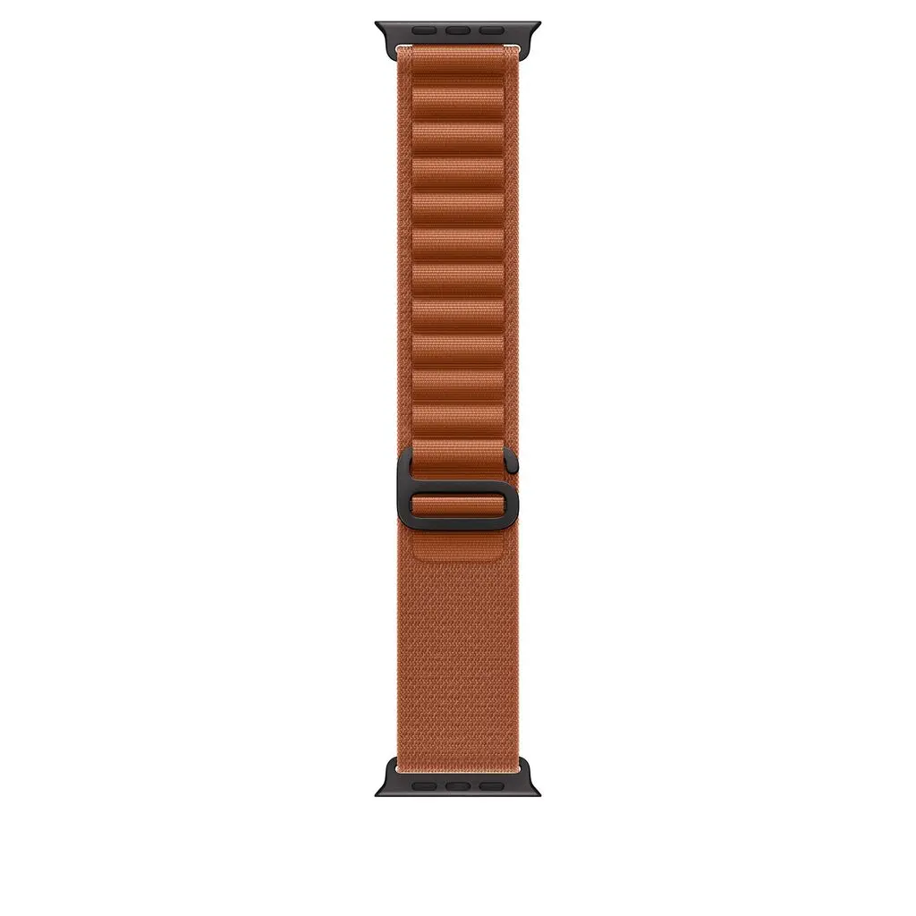 Apple Narukvica za sat Alpine Loop, 49 mm, Terracotta, Small, Black Titanium Finish