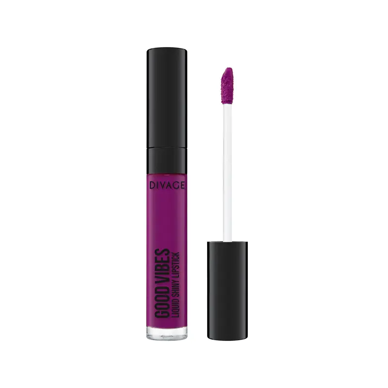 DIVAGE Tečni ruž za usne GOOD VIBES LIQUID SHINY 01 True Purple