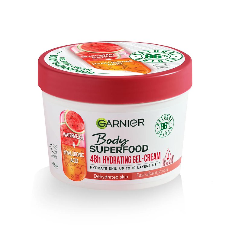 GARNIER Body Superfood gel-krema za telo lubenica 380ml