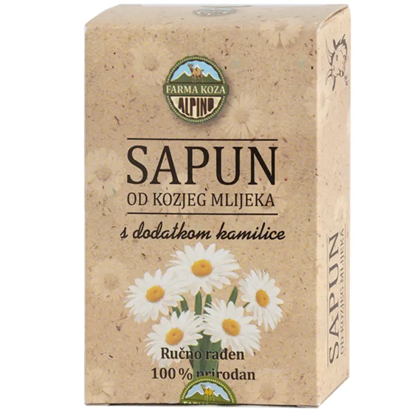 Alpino prirodni sapun od kozjeg mleka sa dodatkom kamilice 70 g