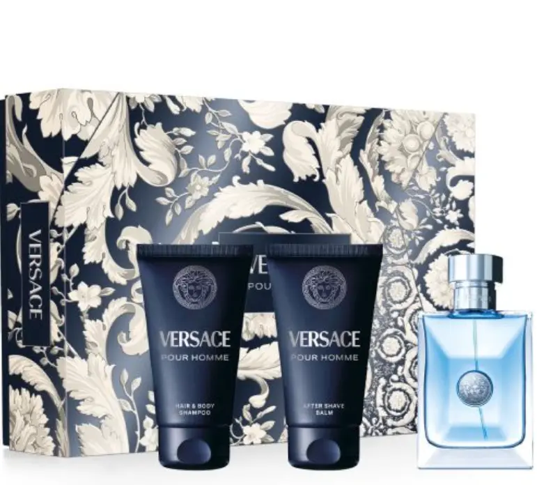 Versace Muški poklon set Pour Homme, EDT, 100 ml + Gel za tuširanje, 150 ml + EDT, 5 ml