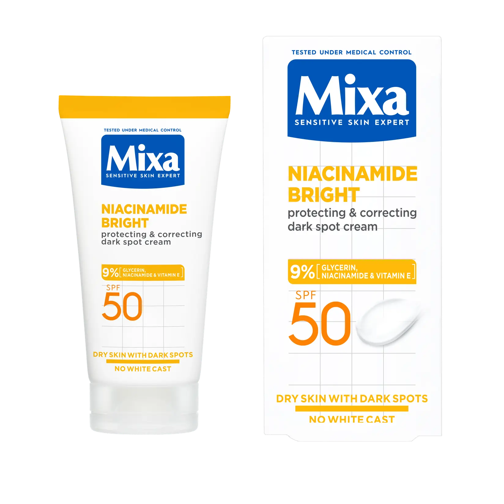 Mixa Niacinamid Višenamenska krema protiv tamnih fleka, 50ml