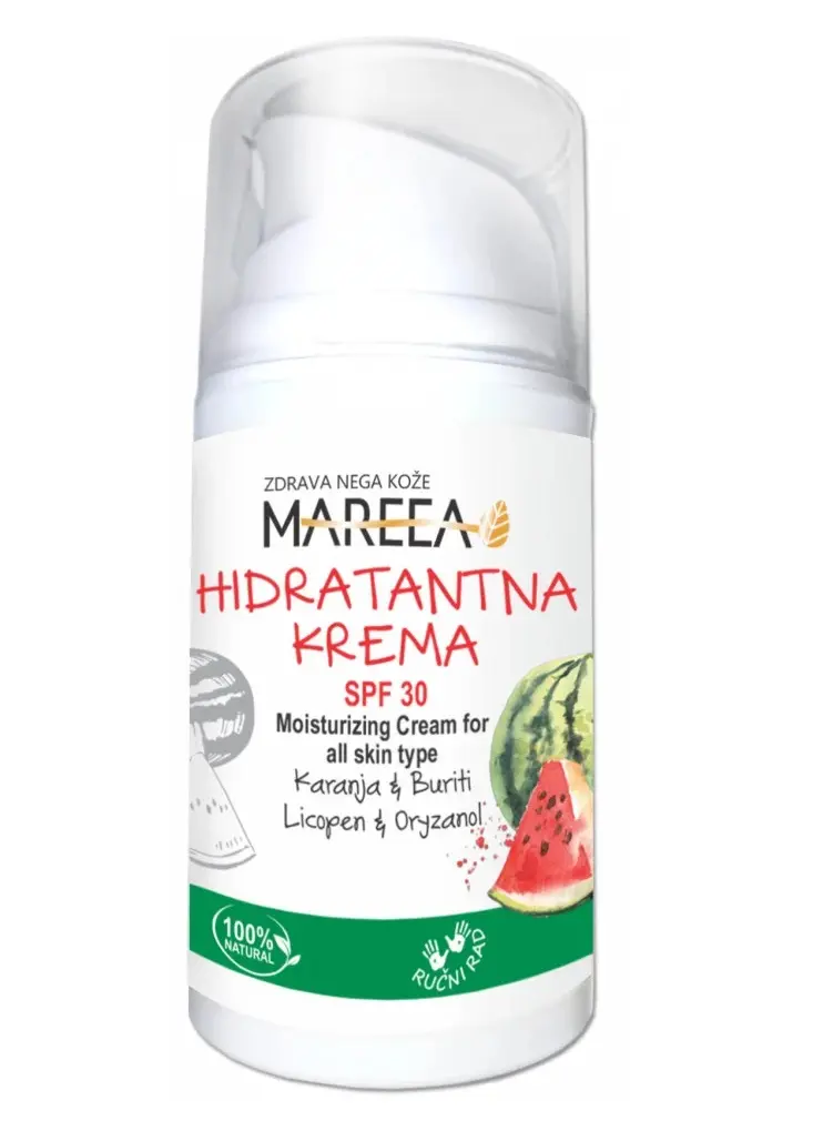 Mareea Hidratantna krema za lice Buriti&Karanja, SPF 30, 50 ml
