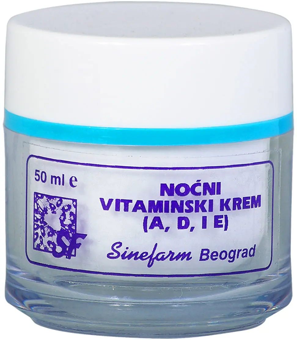 SINEFARM Krem za noć sa vitaminima A,D i E 50ml