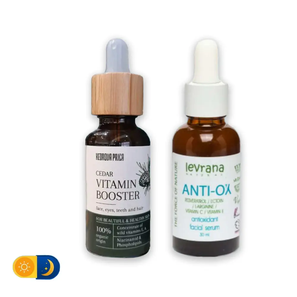 Kedrova priča Buster + Levrana Serum AntiOX