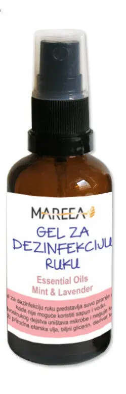 Mareea Gel za dezinfekciju i suvo pranje ruku Mint&lavender, 50 ml