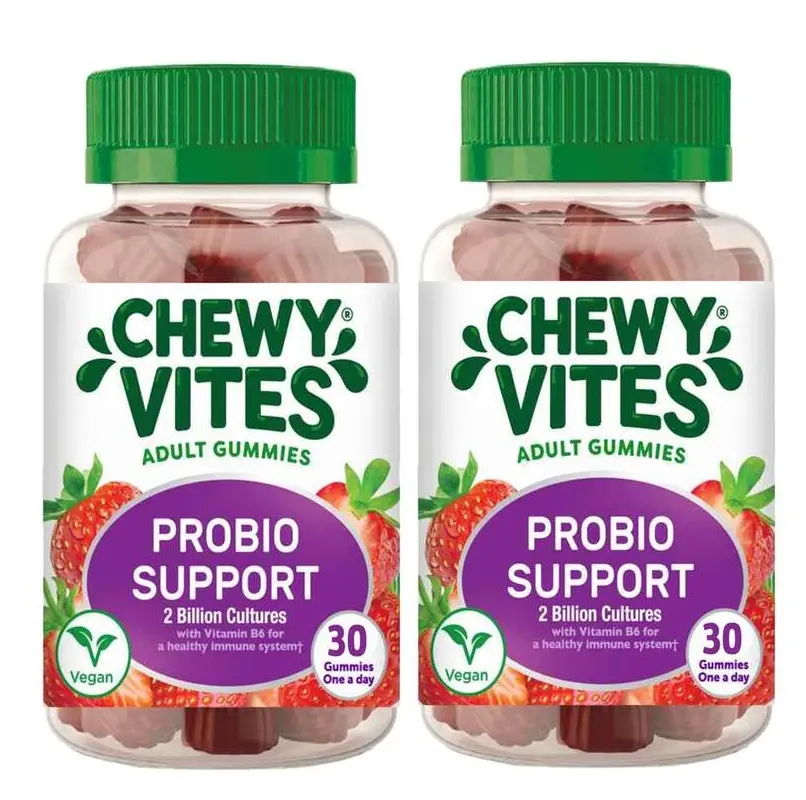 Chewy Vites Probio support Probiotik, 30 gumenih bombona, 1+1