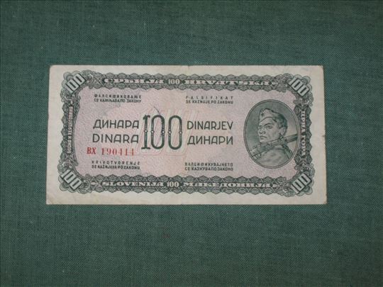 100 Dinara 1944