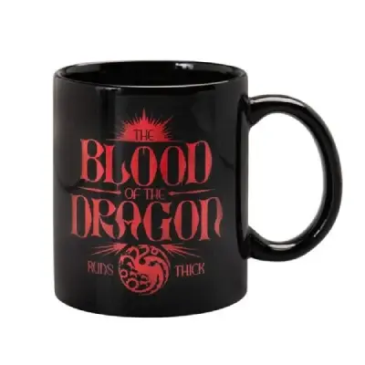 Grupo Erik Editores S. L. Šolja House of The Dragon Game of Thrones, 350 ml, Crna