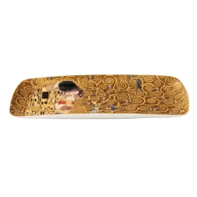 Ferkol Matjaž Poslužavnik Klimt Kiss, 30x16 cm, Zlatne boje