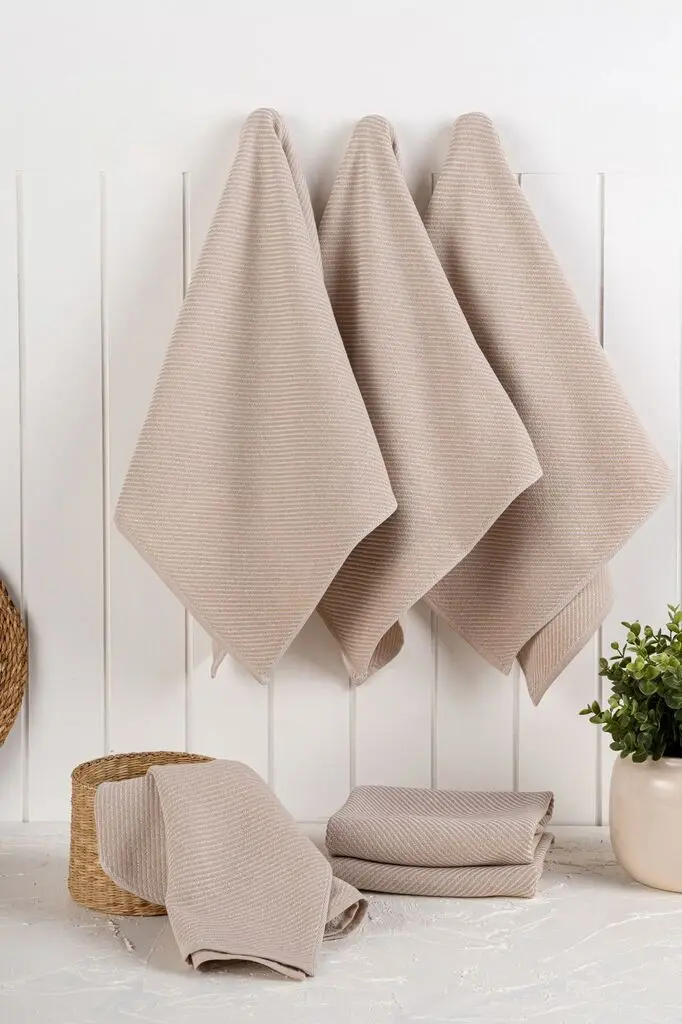 Hermia Set kuhinjskih krpa Eloise, 43x76 cm, 6 komada, Bež