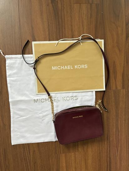 Michael Kors original koza burgundi 24x16x6