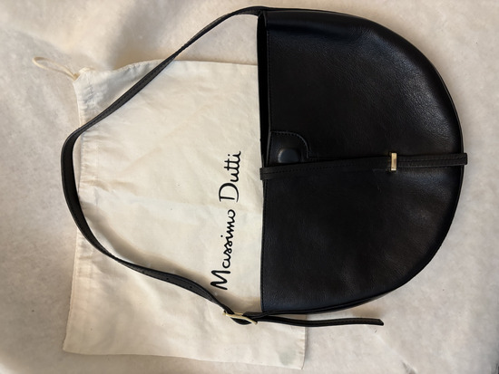 Massimo Dutti half moon kožna torba
