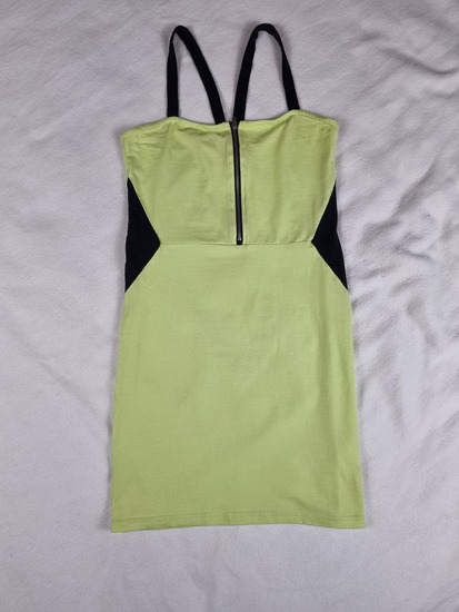 H&M mini neon pamucna haljina, kao nova