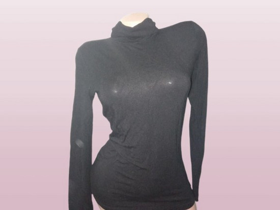 ❤️STREET ONE❤️CRNA LIKRA ROLKA--M/L