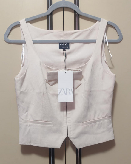 Zara viskozni sako prsluk sa masnom XS