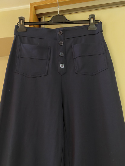 Teget pantalone visok struk