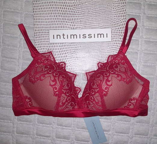 Intimissimi crvena cipka saten bez žice 85B NOVO!%