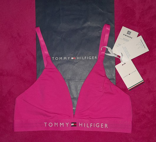 Tommy Hilfiger roze logo lastis 70B/70C NOVO!%