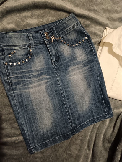 Prelepa pencil teksas suknja 36