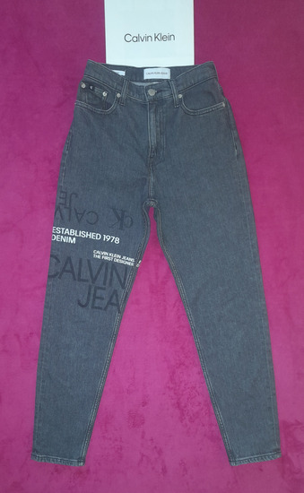 Calvin Klein mum farmerke logo vel26 XS/S NOVO%
