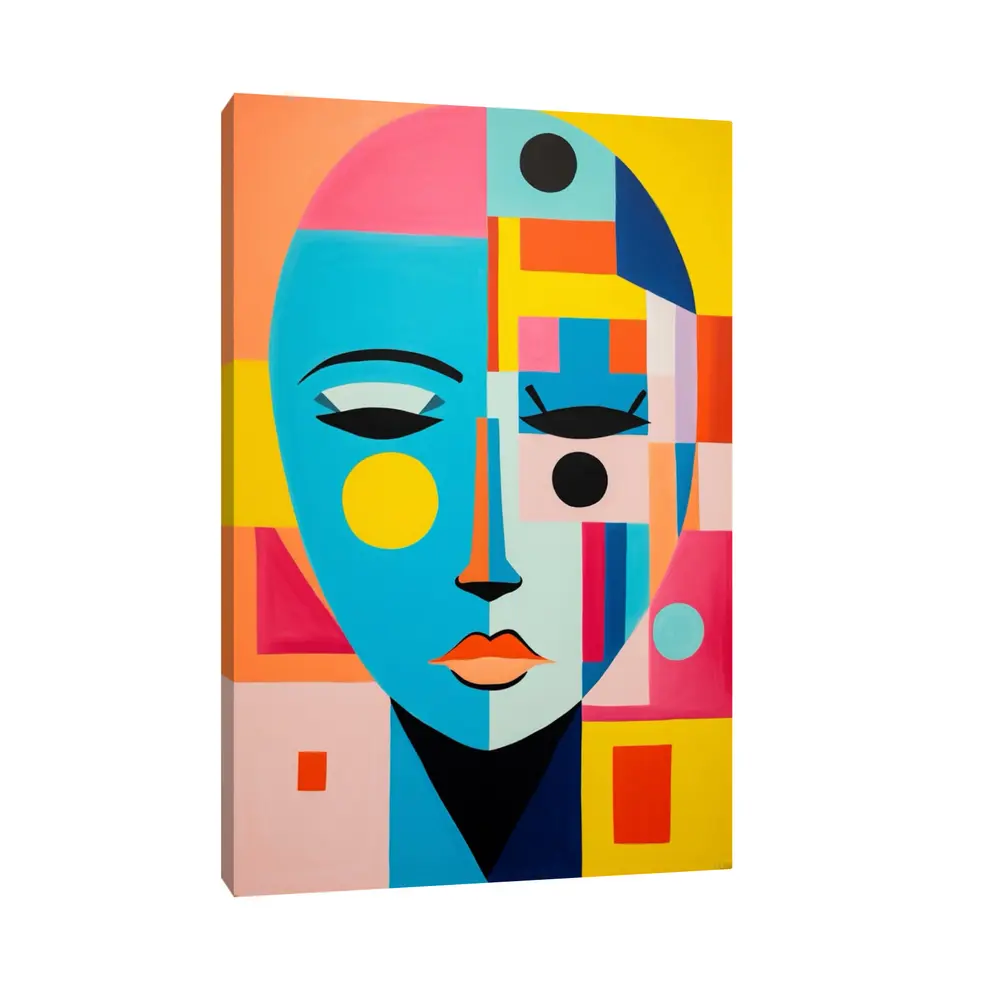 Canvas Slika na platnu Šareni portret, Bez rama, 30 x 45 cm