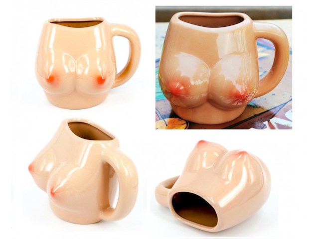 Solja Keramicka Grudi Boob Mug Model 1 (Sise Poklon)