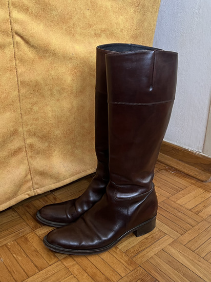 Bata vintage braon čizme do kolena