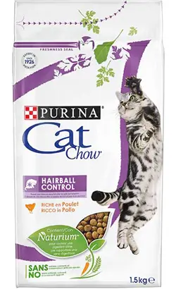 PURINA CAT CHOW Suva hrana za mačke sa ukusom piletine 15 kg HAIRBALL