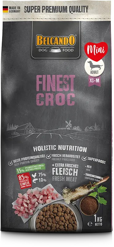 BELCANDO Suva hrana za pse Finest Croc, Živina, 12.5 kg