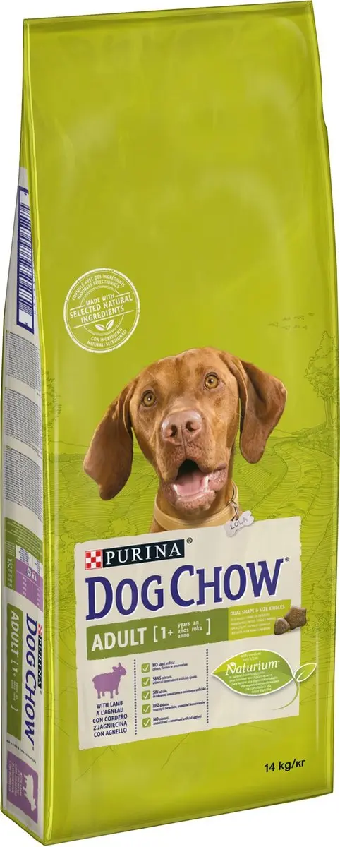 PURINA DOG CHOW Suva hrana za odrasle pse sa ukusom jagnjetine 14kg