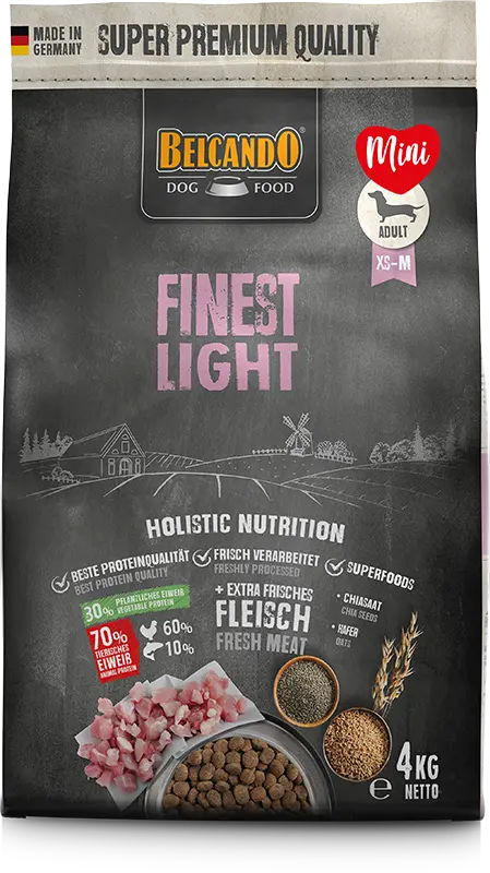 BELCANDO Suva hrana za pse Finest Light, Živina, 1kg