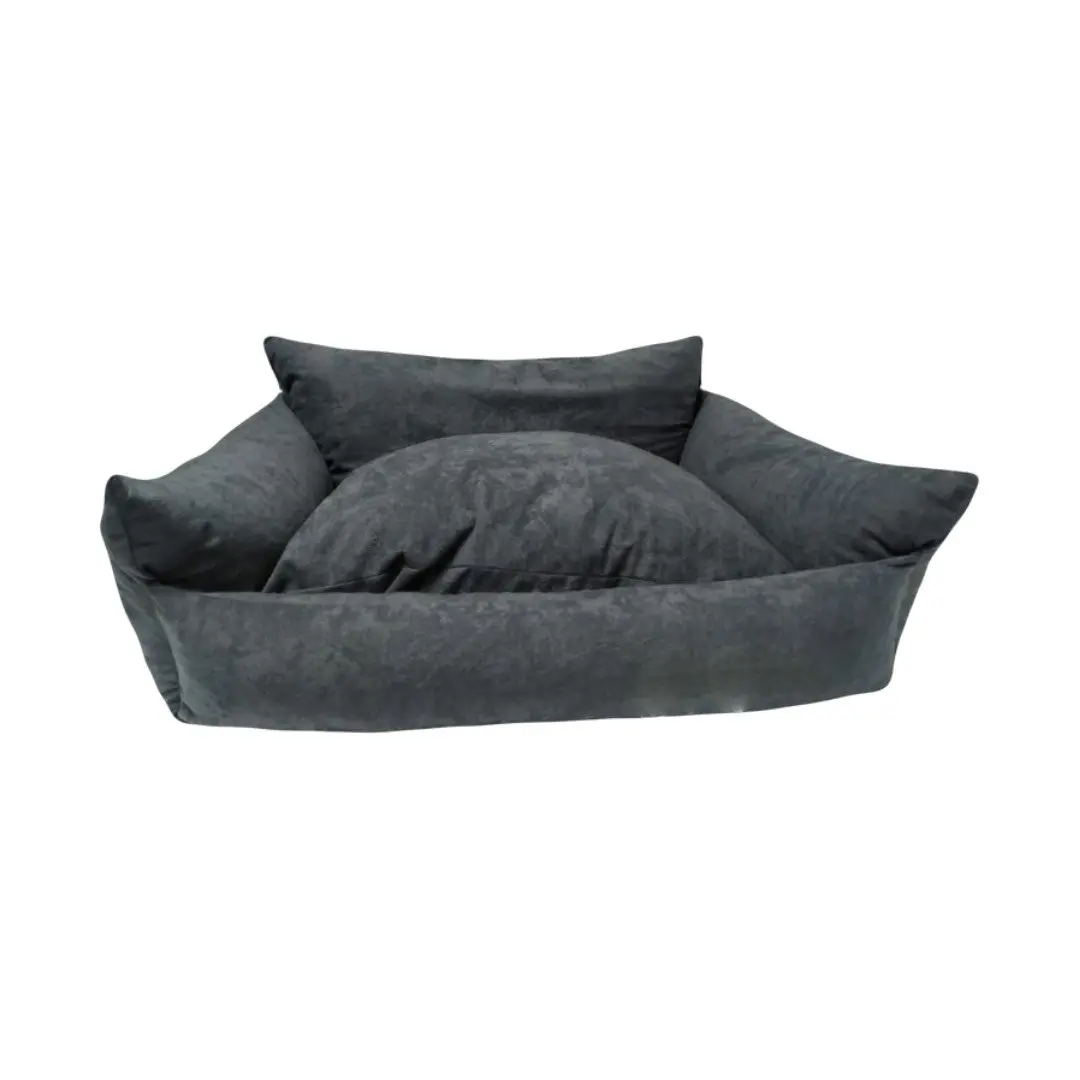 SPOTT PET Fotelja za kućne ljubimce, 90/65 XL, Mikrofiber štof i memori pena, Siva