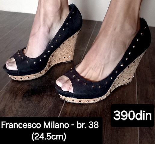 Francesco Milano sandale platforme nitne br. 38