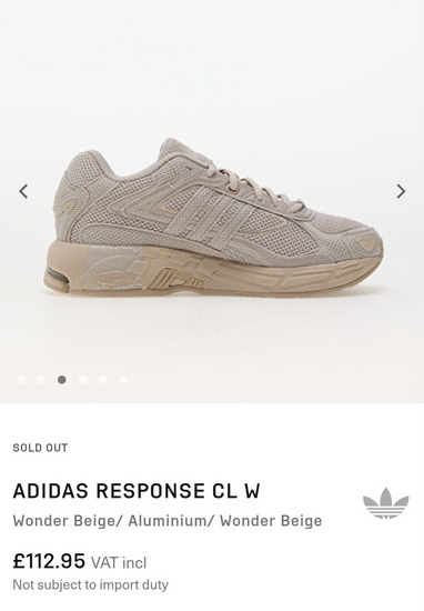 PATIKE ADIDAS RESPONSE CL W