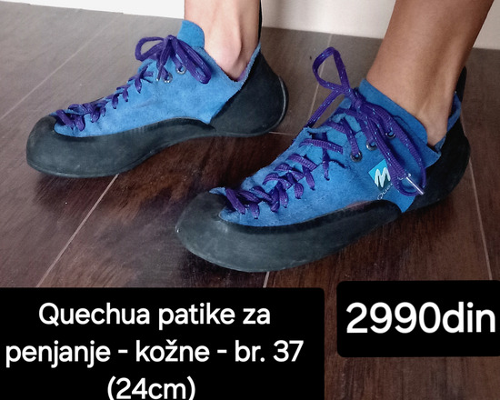 Quechua patike za penjanje kožne br. 37