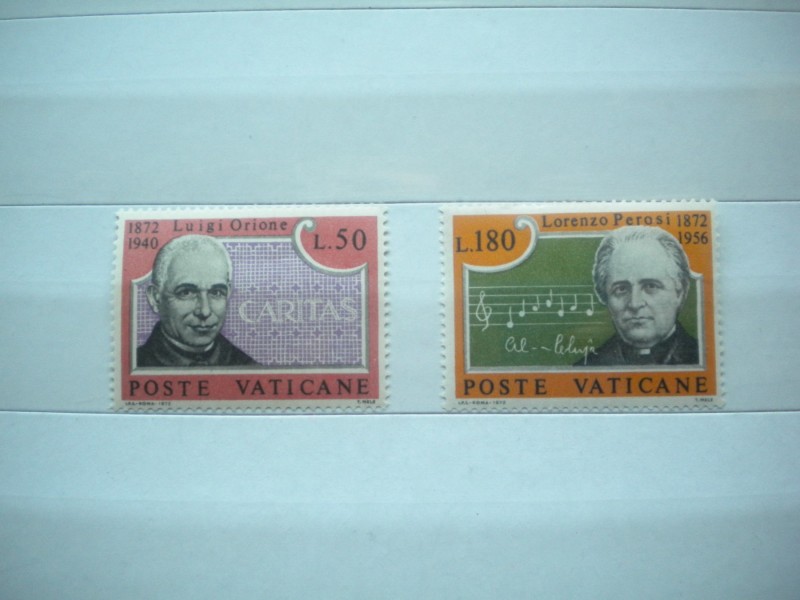 VATICAN - LUIGI ORIONE - LORENZO PEROSI 1972