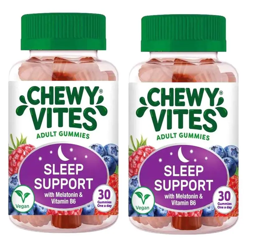 Chewy Vites Sleep support Melatonin B6, 30 gumenih bombona, 1+1