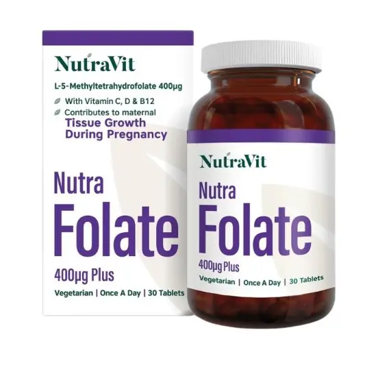 Nutravit folate 400mcg tablete a30