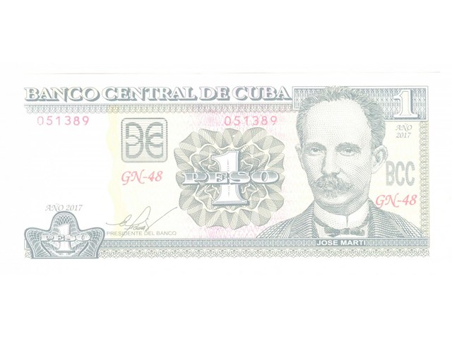 Kuba 1 peso Unc 2016