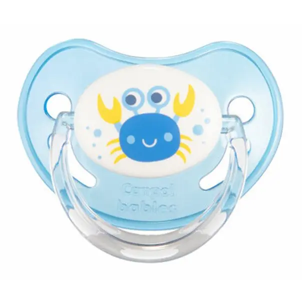 Canpol Babies Silikonska varalica 0-6m Orthodontic Love&Sea. Plava