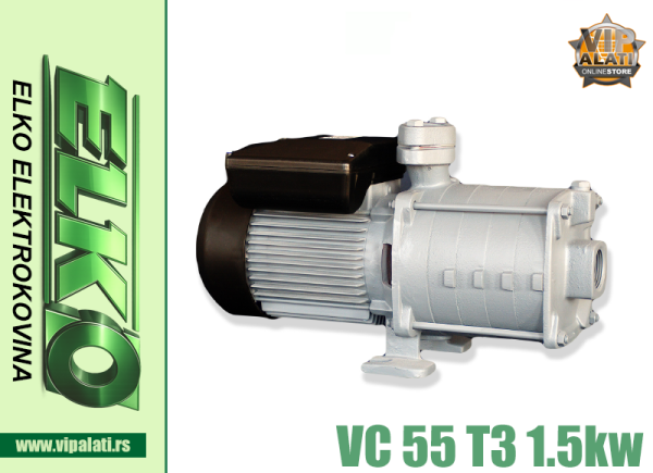 PETOSTEPENA PUMPA VC 55 T3 1.5 KW 220V – ELKO ELEKTROKOVINA