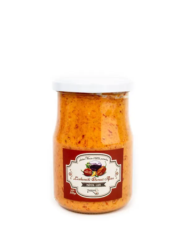 Plodovi Vlasine Domači ajvar sa plavim paradajzom ljuti (pašteta), 550g