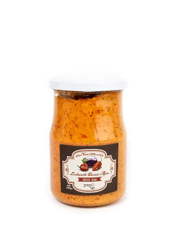 Plodovi Vlasine Domači ajvar sa plavim paradajzom blagi (pašteta), 550g