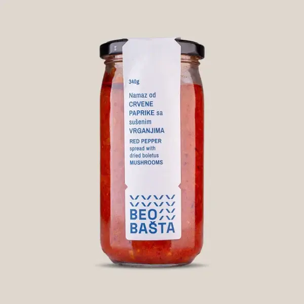 Beobašta Ajvar sa sušenim vrganjima, 380g