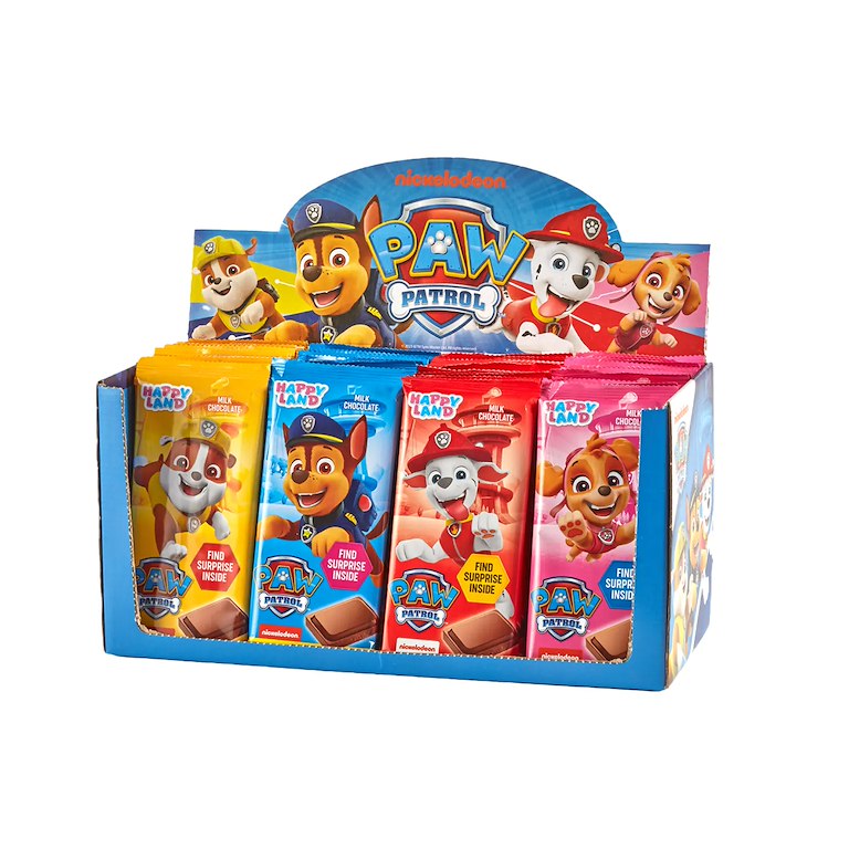 Paw Patrol čokolada 80G, 10komada